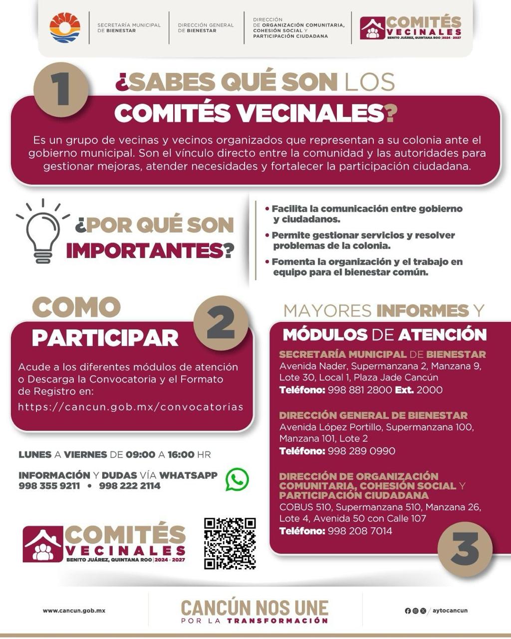 Comités vecinales | Está por cerrar convocatoria en Cancún