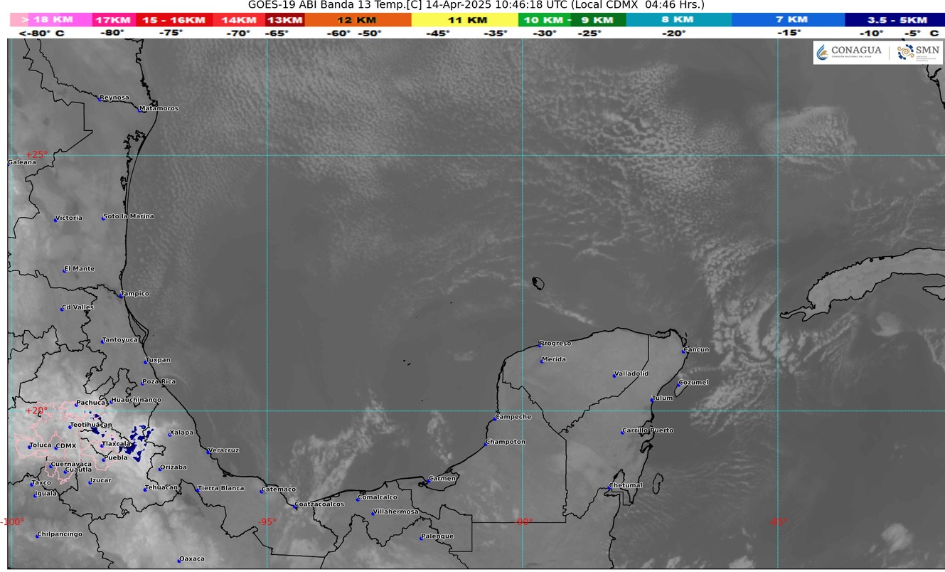 Quintana Roo | Tiempo cálido y sin lluvias este 14 de abril