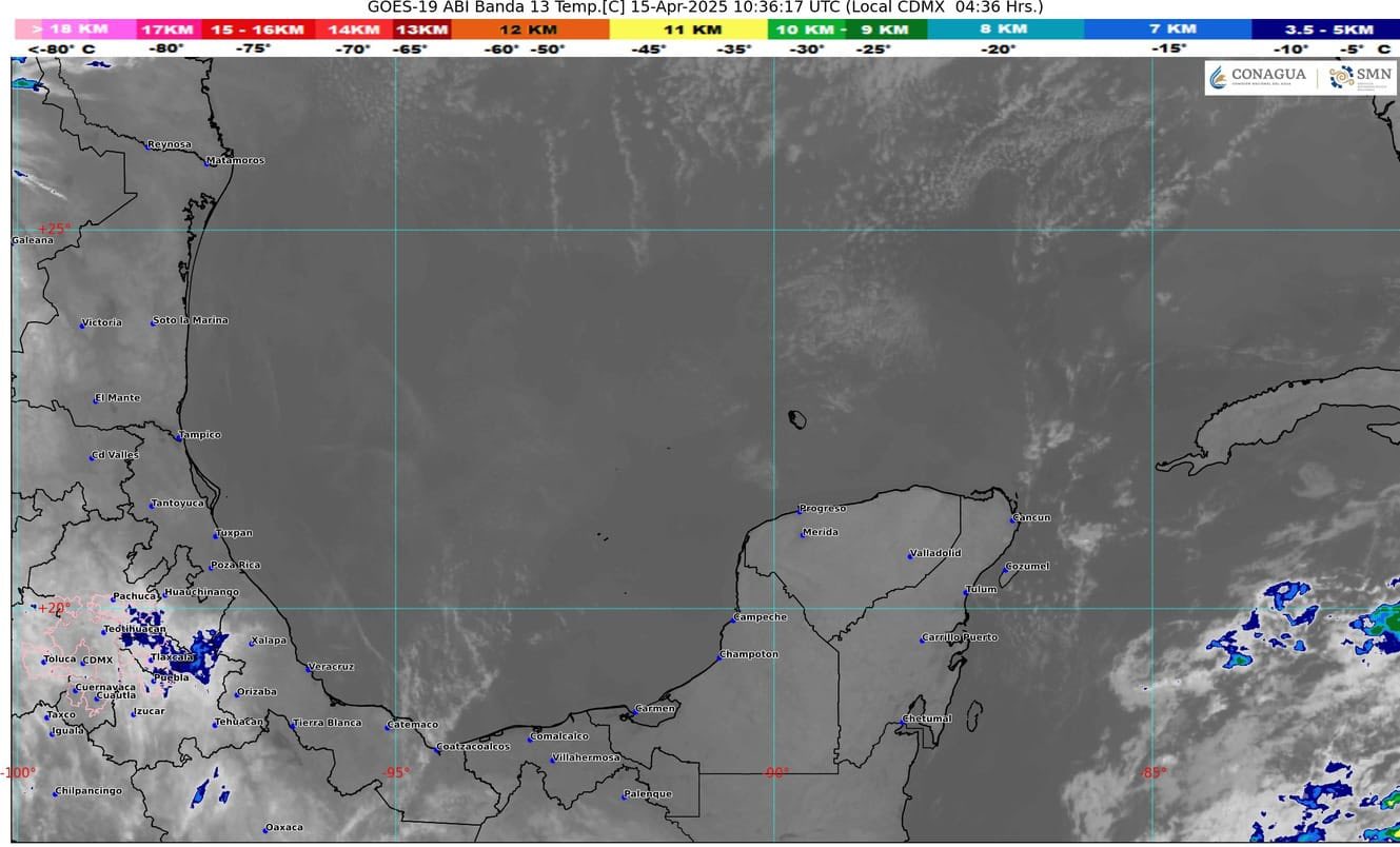 Quintana Roo | Chubascos, calor y vientos de hasta 50 km/h