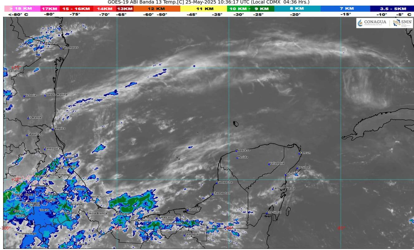 Lluvias aisladas y calor 40°C para Quintana Roo