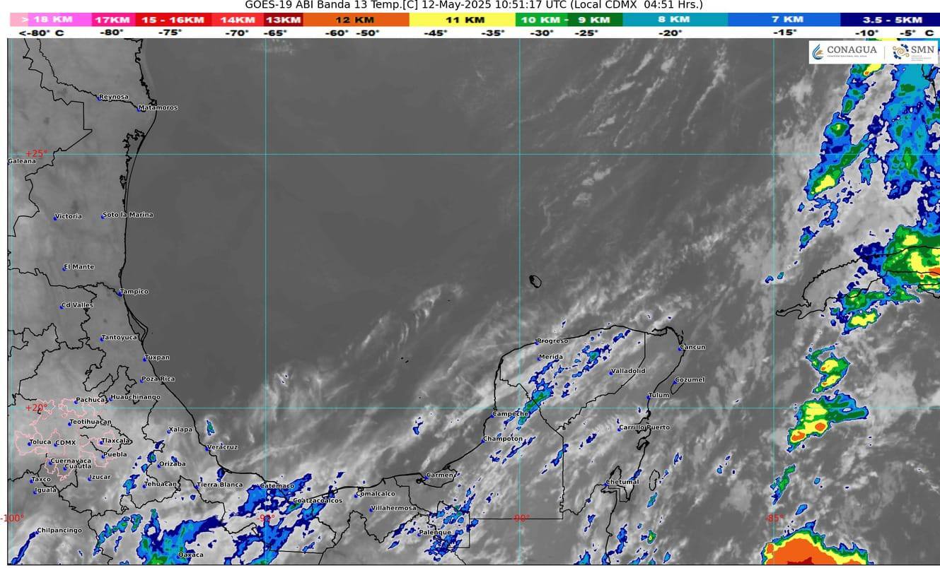 Quintana Roo espera nublados, lluvias y calor de 37 °C