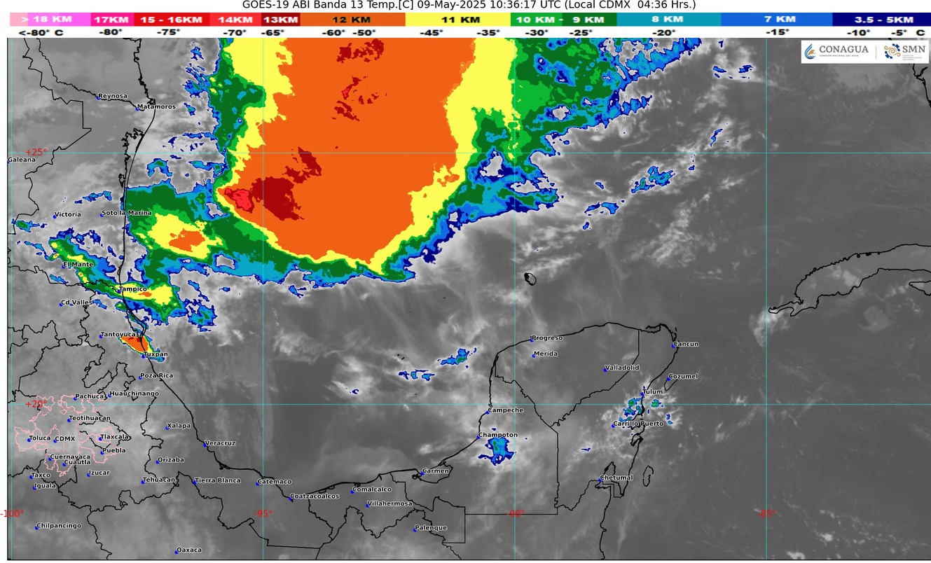 Quintana Roo espera chubascos, surada y calor de 43 grados