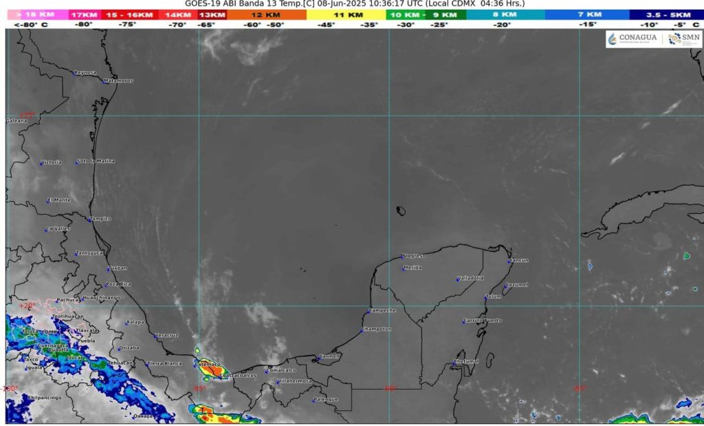 Quintana Roo espera 40°C y lluvias con descargas eléctricas